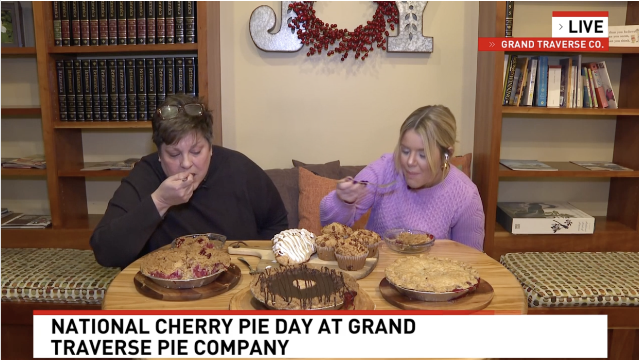National Cherry Pie Day with UpNorthLive - Grand Traverse Pie Company